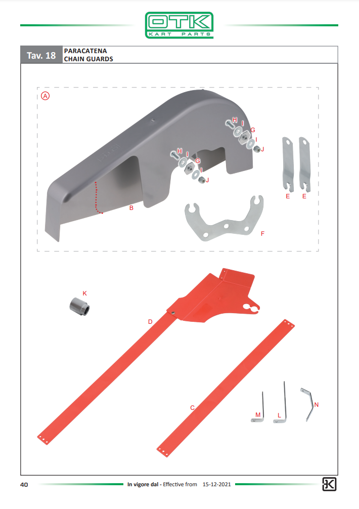 PARTS LIST | OTK Japan