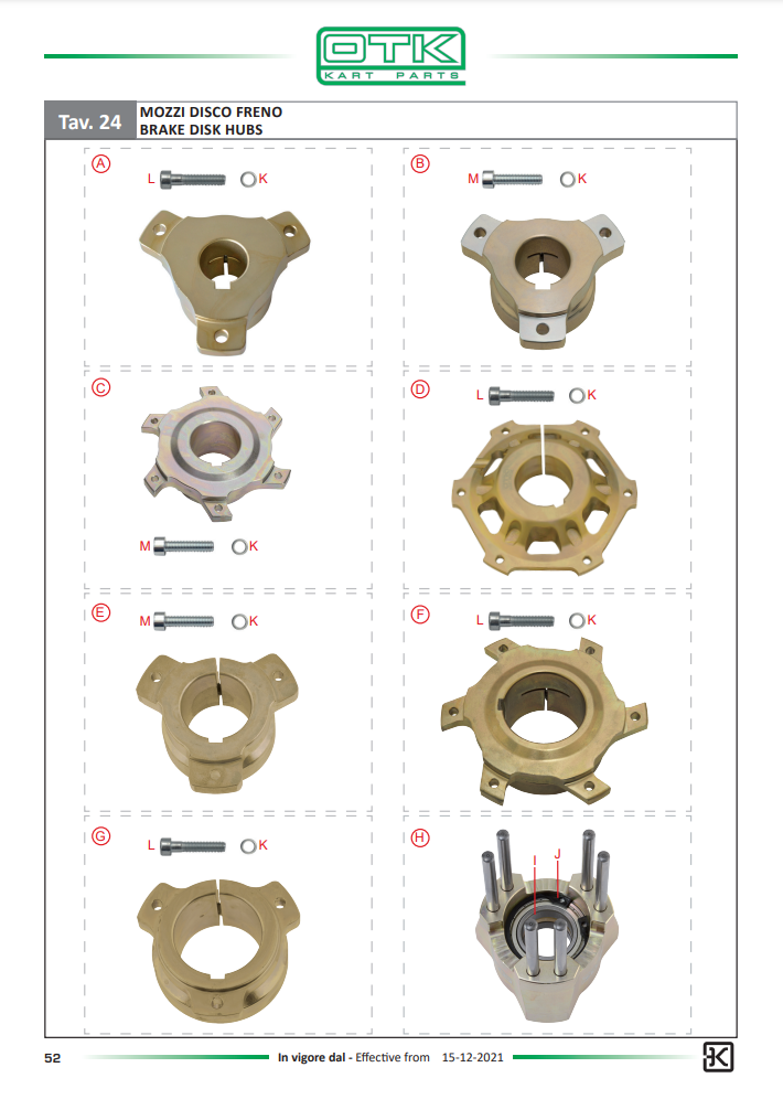PARTS LIST | OTK Japan