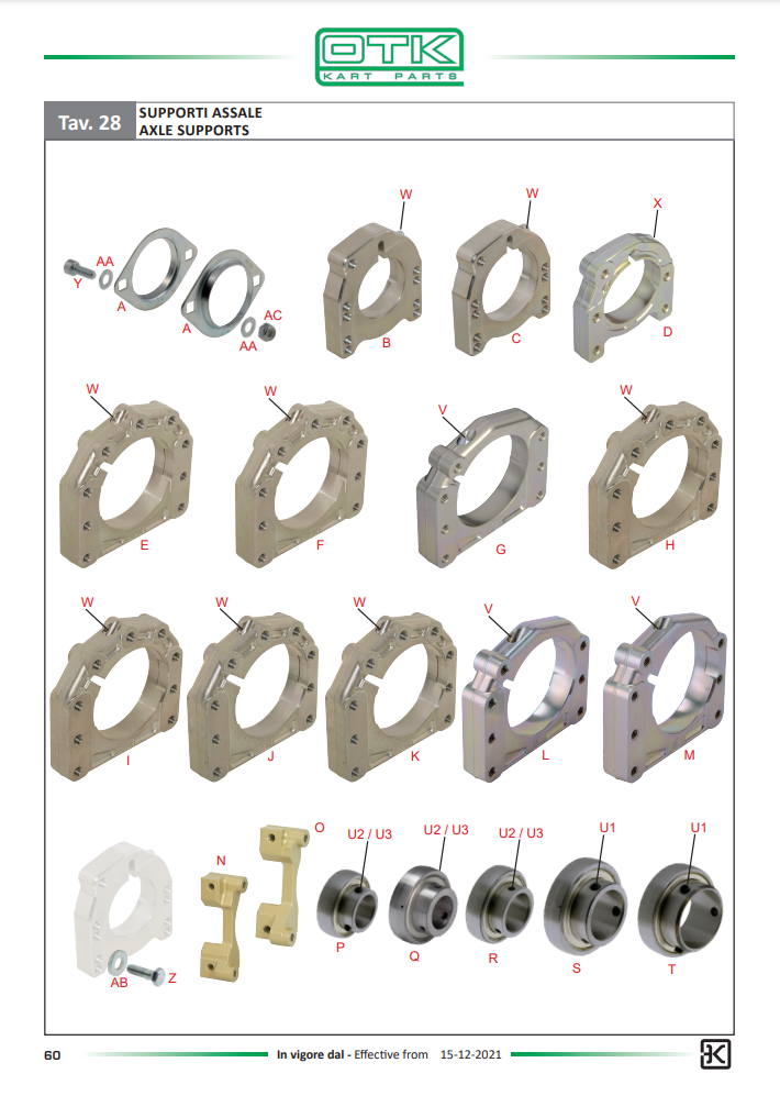 PARTS LIST | OTK Japan